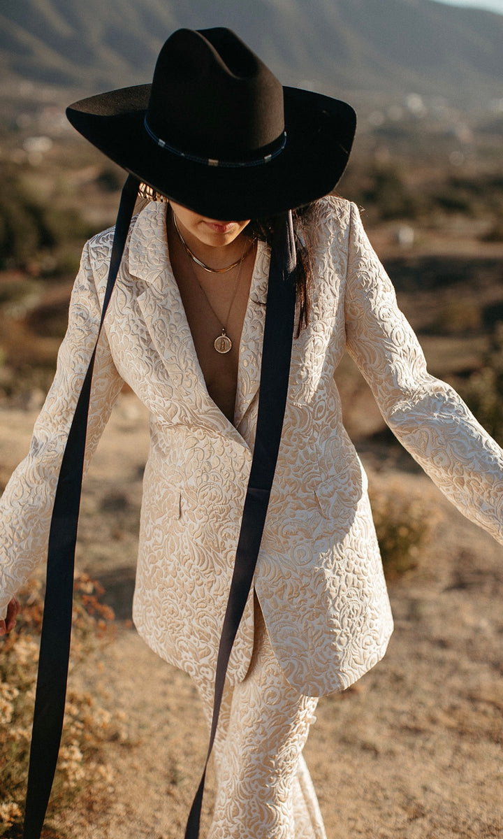 Josephine- Gold Bridal Wedding Suit – Daughters of Simone